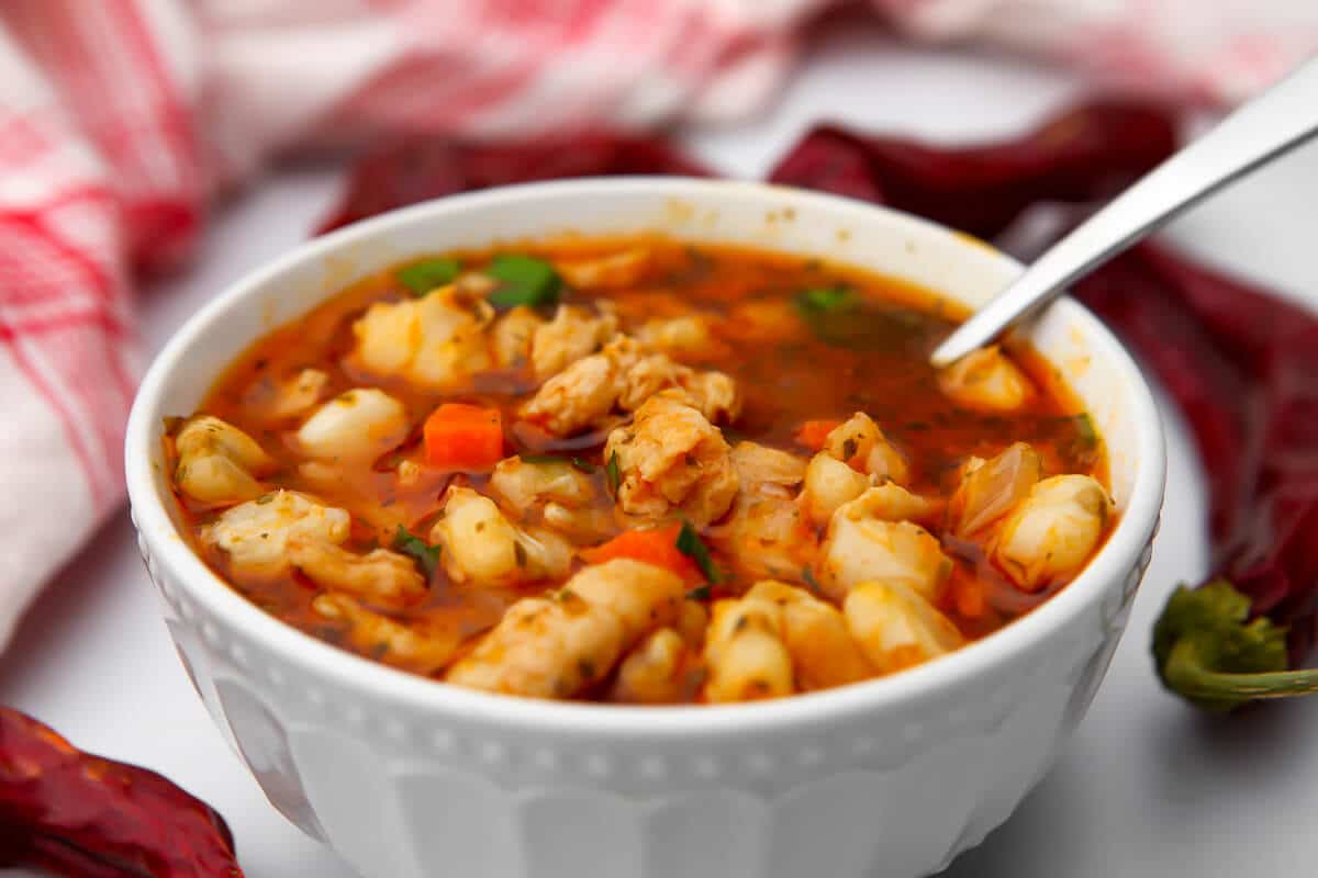 Chef Karen's Red Chile Posole with Pork - Kitchen Angels